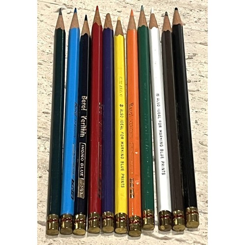 Vintage Berol Verithin Colored Pencils (Multicolored Sharpened / Used ...