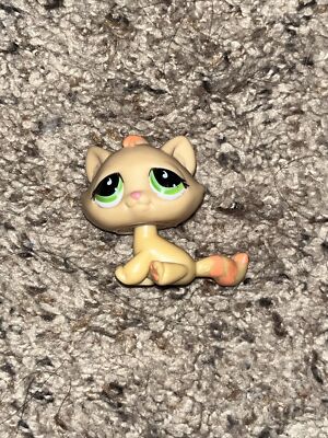 Littlest Pet Shop LPS - #706 Tan Orange Peach Kitten Cat Pet Pairs ...