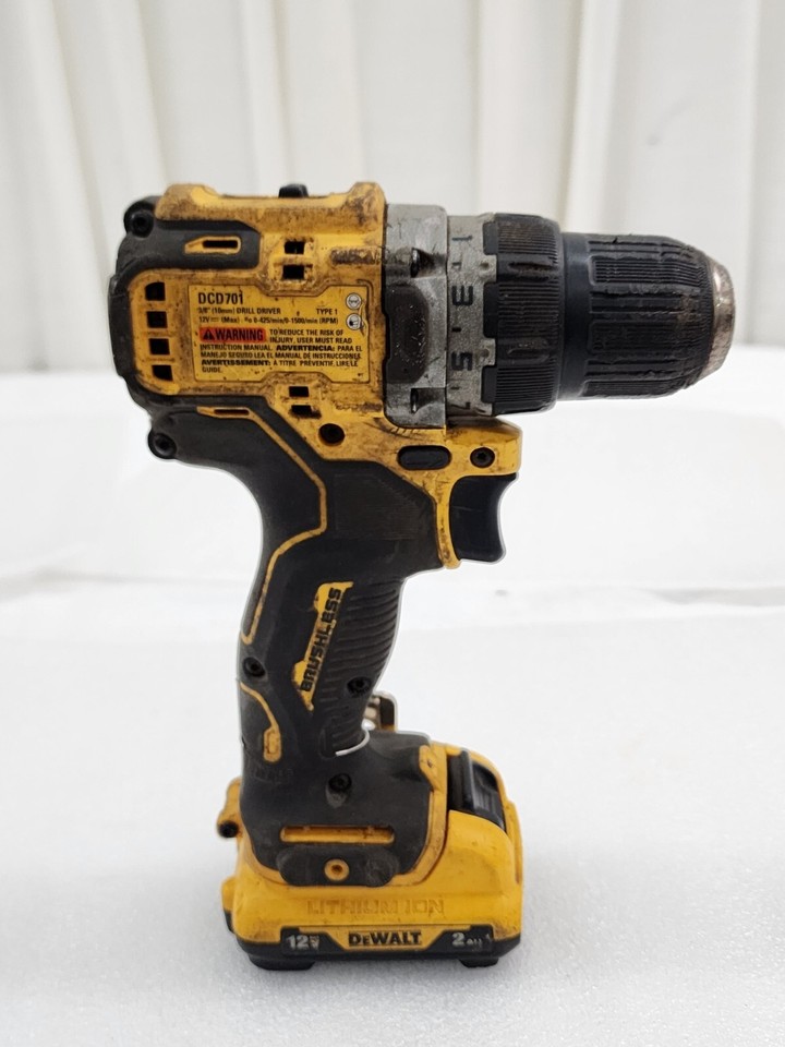 DEWALT DCD701 12V Max 3/8-in Brushless Drill Driver With Battery | eBay