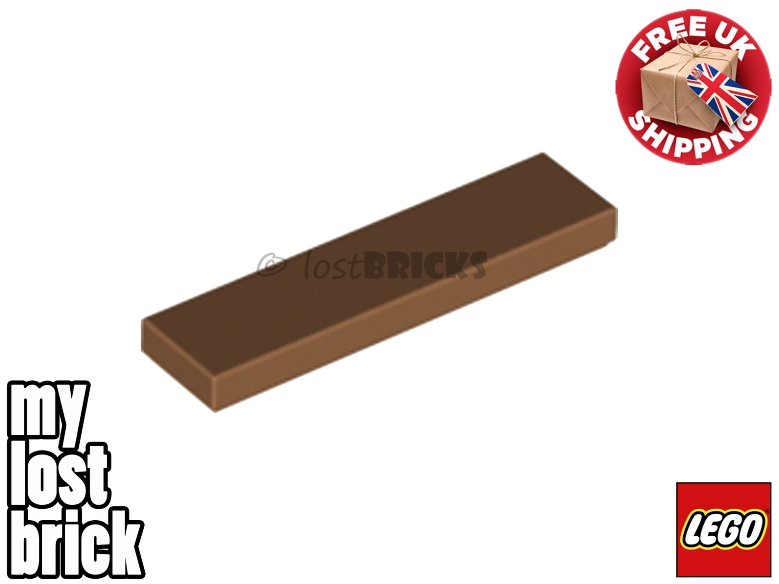 LEGO - Part 2431 - Pack of 5 x NEW LEGO Tiles 1x4 + SELECT COLOUR ...