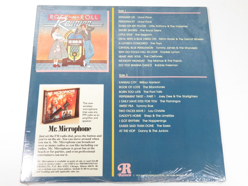 Rock N Roll Stars Reunion Vinyl Record (1979 Ronco) New, Sealed | eBay
