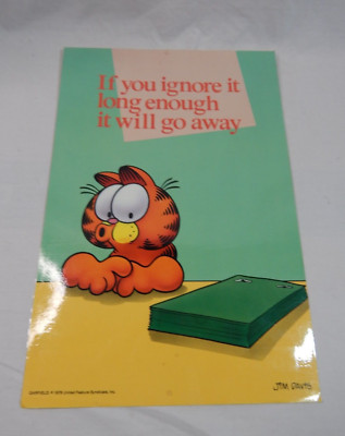 Garfield Poster Print Jim Davis by Argus If You Ignore It 9 x 13.5 ...