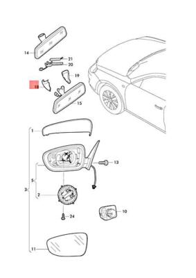 Genuine Satin Black Cover Cap VW Touareg 7L6 7LA 7L08585479B9 | eBay
