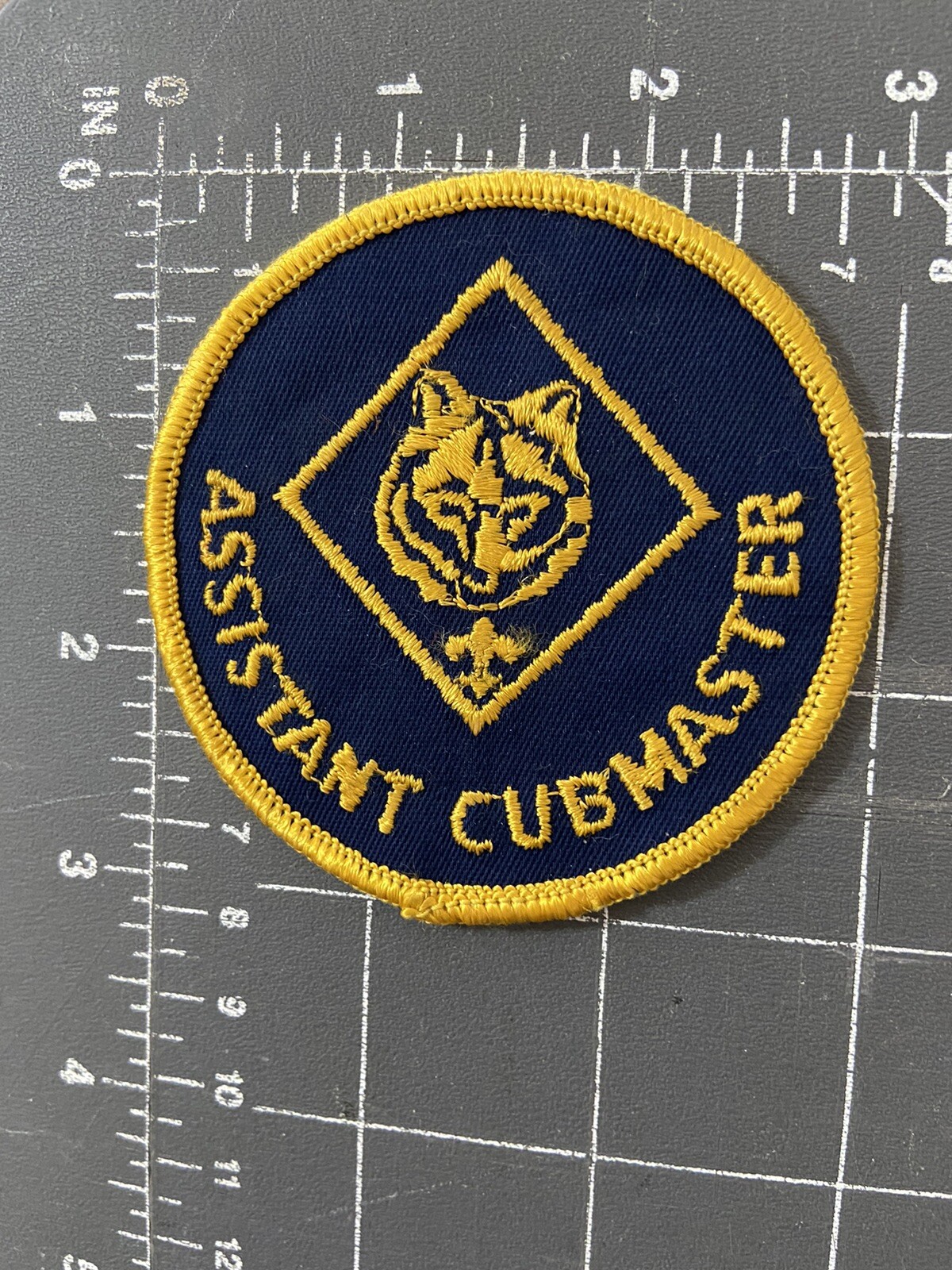 Vintage Assistant Cubmaster Patch Badge BSA Boy Scouts of America Blue ...
