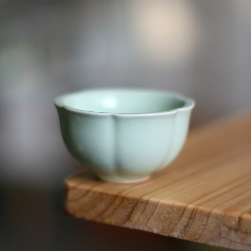 Chinese creative ruyao kiln tea cup crackle glaze porcelain kungfu ...