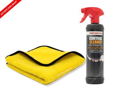 Menzerna Control Cleaner Polish Supervision Spray + Gold Microfasertuch ...