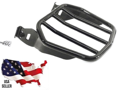 Black Luggage Rack 50300031 Harley Sportster XL 883 1200 Nightster Iron ...