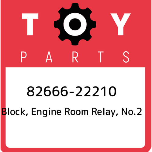 82666-22210 Toyota Block, engine room relay, no.2 8266622210, New ...