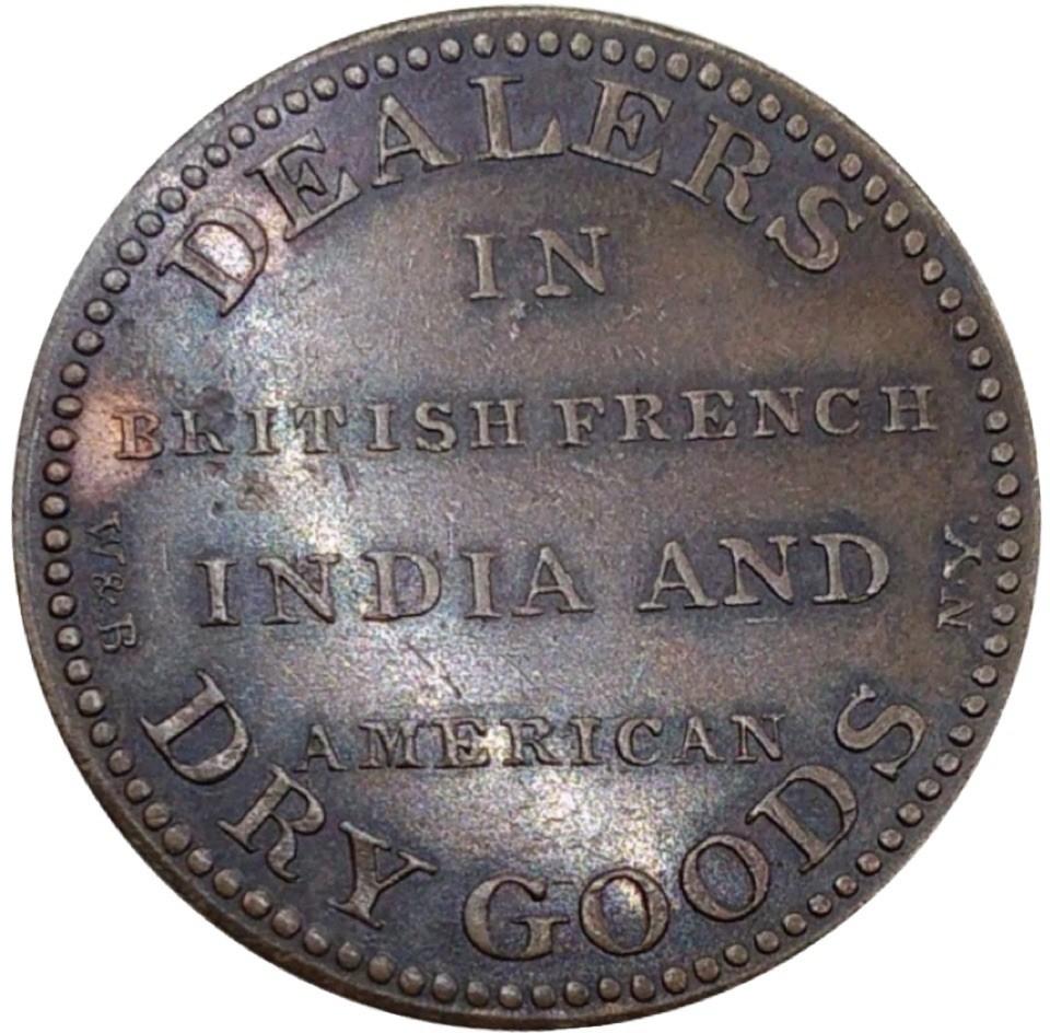 (1829) Boston MA HT-162a (R-3) Farnsworth Phipps & Co Hard Times Token ...