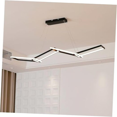 LED Island Pendant Light, Linear LED White Light 6000K 59 inchs black ...