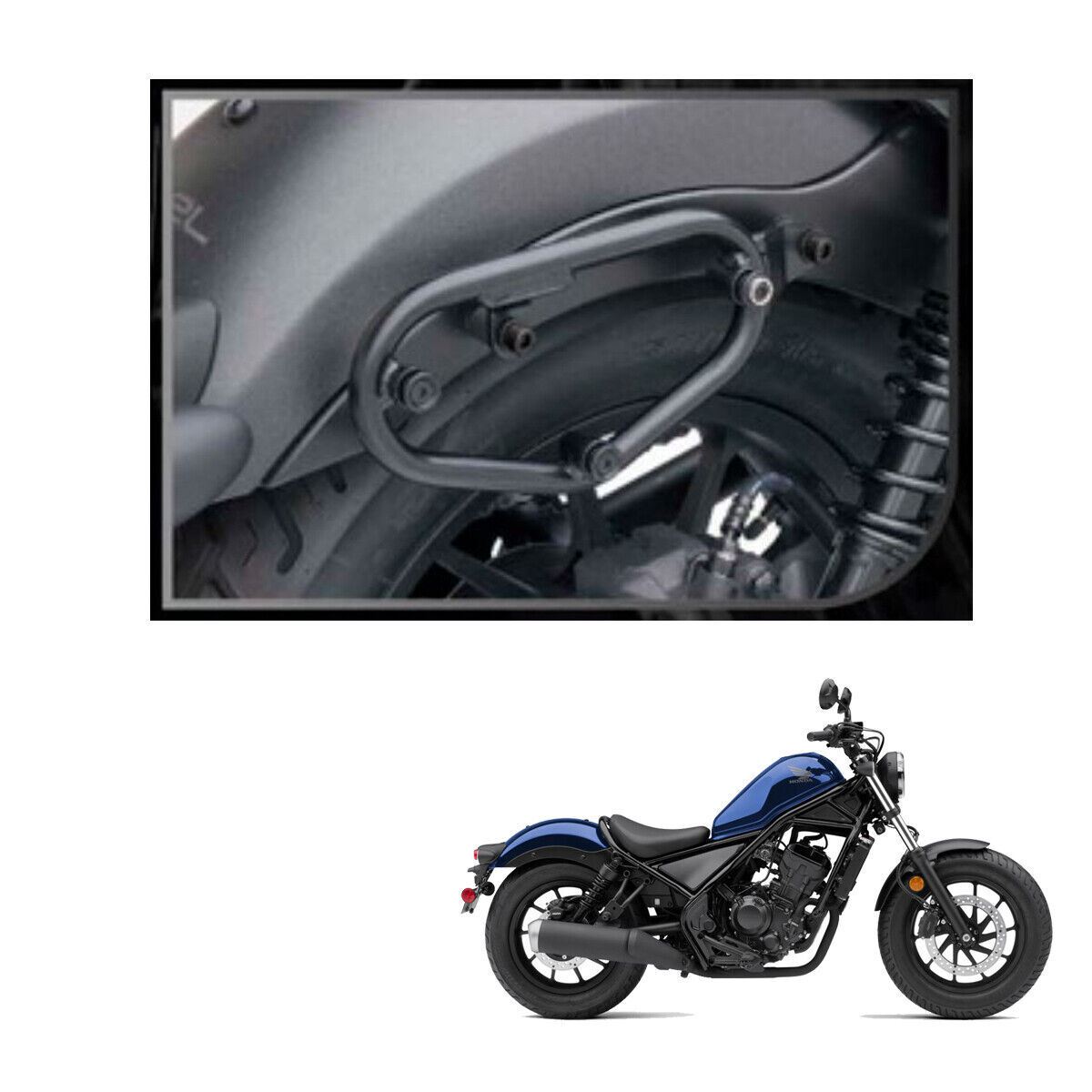 Fits Honda Rebel 250 300 500 CMX500 2017 - 23 Rh Side Saddle Bags ...