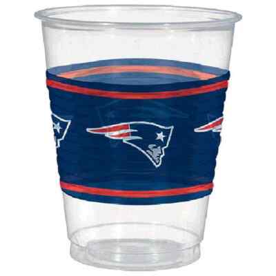 New England Patriots NFL Football Sports Banquet Party 16 oz Clear ...