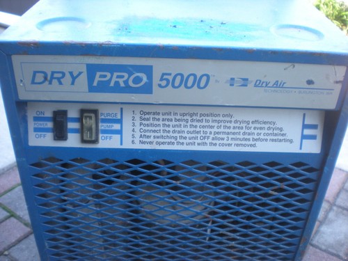 DRY PRO 5000 COMMERCIAL DEHUMIDIFIER DRY AIR TECHNOLOGY#150T.12 | eBay