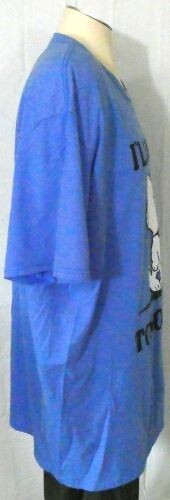 Peanuts Blue 3XL T-Shirt Snoopy I'll Do It Tomorrow Polyester Blend | eBay