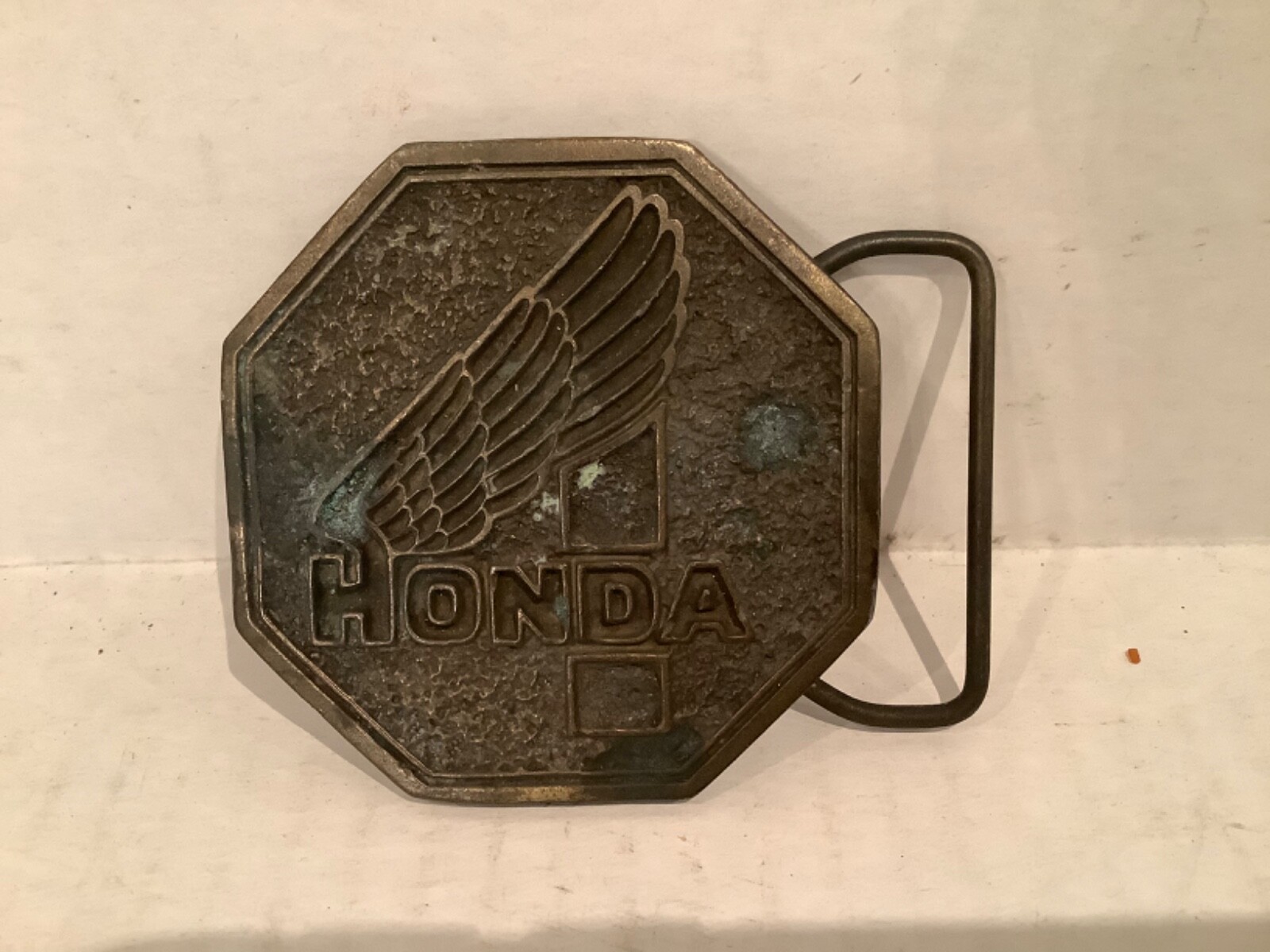 Vintage Honda Motorcycle Belt Buckle Octagonal Solid … - Gem