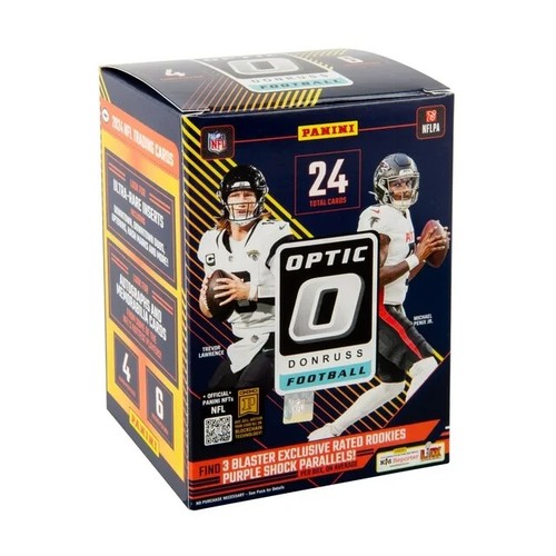 2024 Panini Donruss Optic Football Trading Cards Blaster Box NFL Purple ...