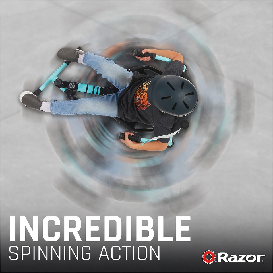 Crazy Cart Shuffle by Razor, Kid-Powered Drifting Go-Kart, Adjustable ...