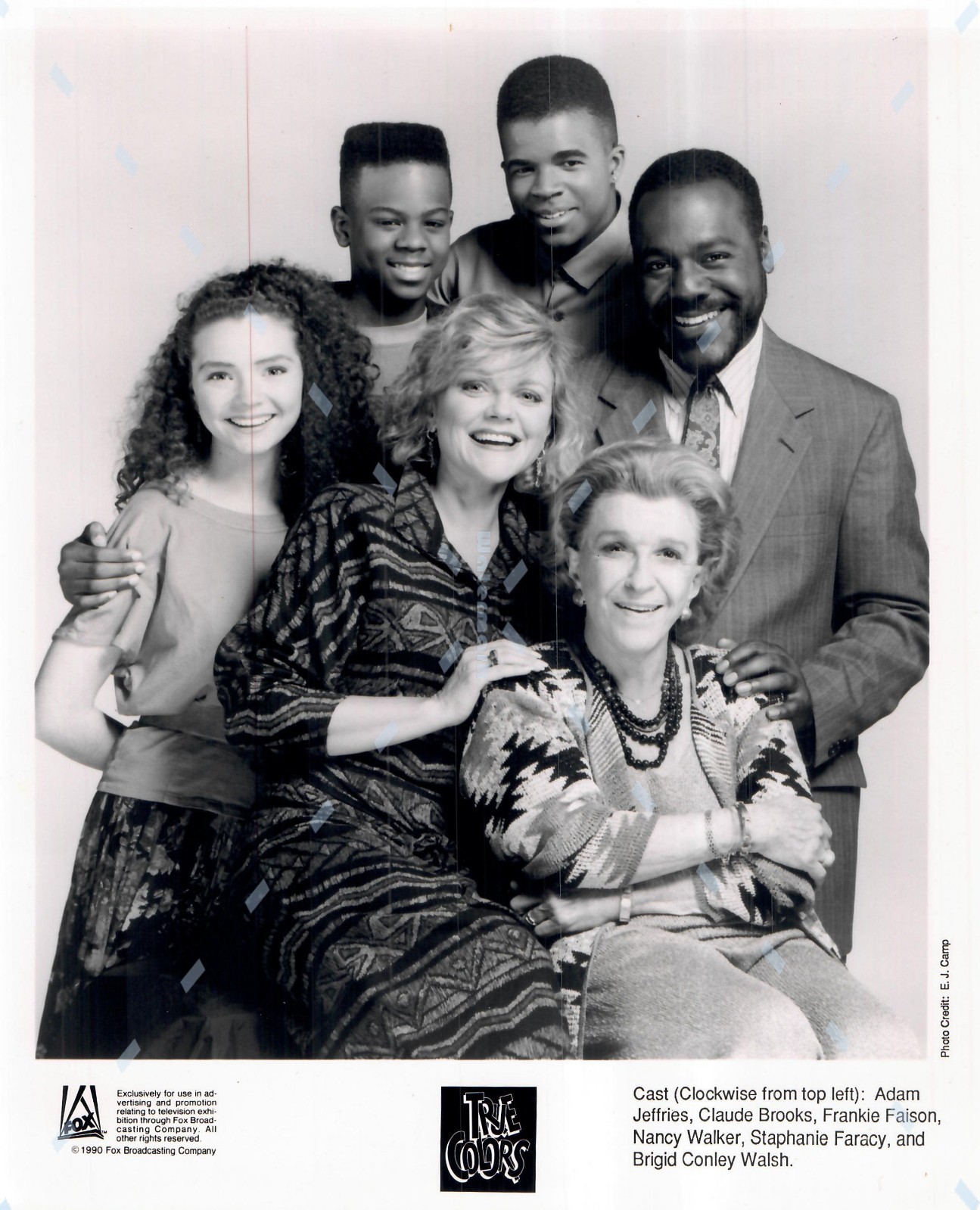 Press Photo Publicity Still 8x10 ~True Colors TV~ Claude Brooks, Brigid ...