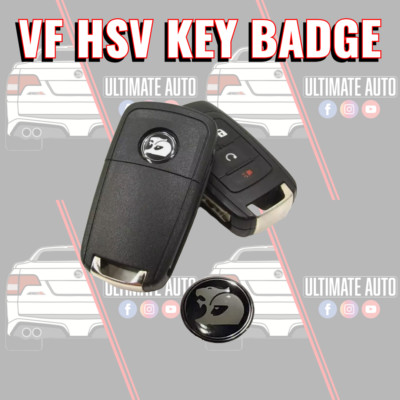 VF HSV Black Flip Key Fob Badge Clubsport GTS Maloo 13mm Decal CHEVY SS ...