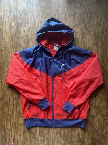 Red & Blue Nike Windrunner Jacket Size M | eBay