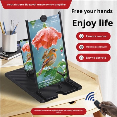 14-Inch Vertical Telescoping Phone Screen Magnifier, 3D HD Screen ...