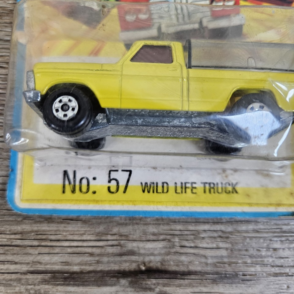 Vtg 1973 Matchbox Lesney No. 57 Rolamatics Ford Ranger Wild Life Truck CARDED | eBay