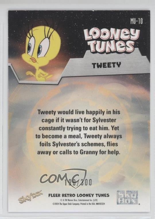2024 Fleer Retro Looney Tunes Metal Universe Pink FX /300 Tweety Bird # ...