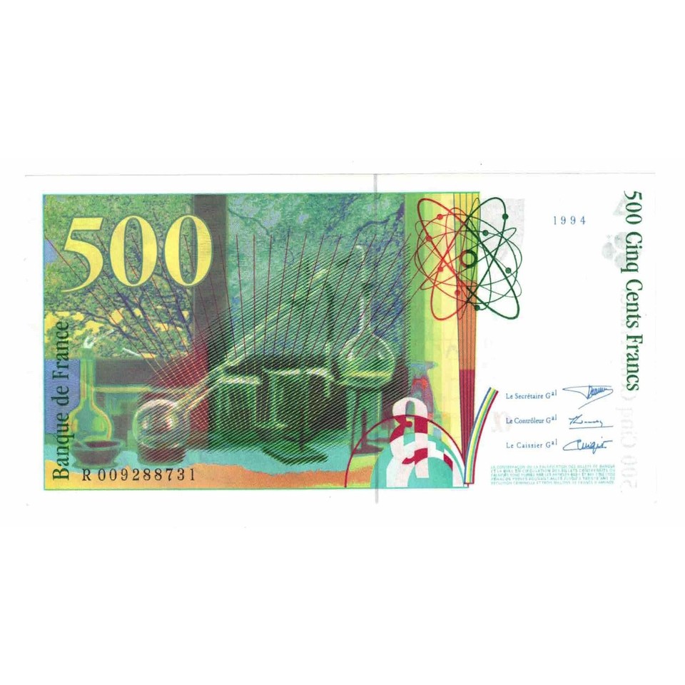 Frankreich, 500 Francs, Pierre et Marie Curie, 1994, R.009, UNZ ...