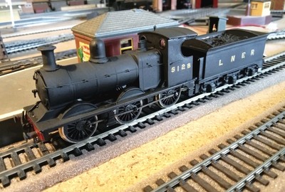 OO DJH K32 kit-built ex-GCR J10 0-6-0 loco in LNER black, running, with ...