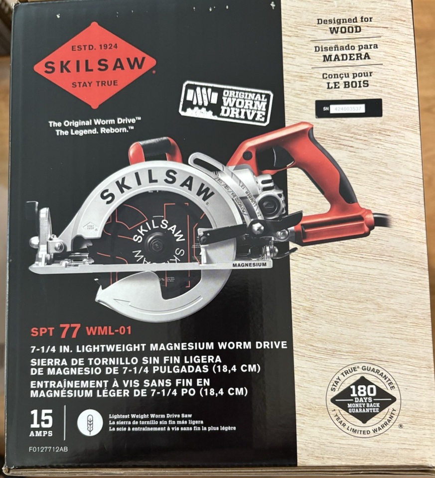 SKIL SPT77WML-01 7-1/4" Magnesium Worm Drive Corded Circular Saw NEW | eBay