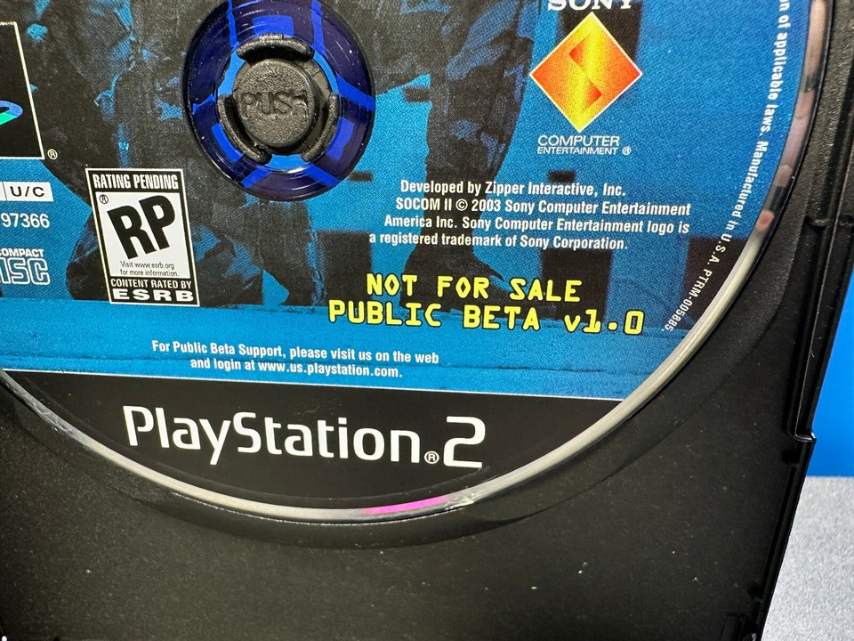 PS2 PLAYSTATION 2 SOCOM II 2 US U.S. NAVY SEALS PUBLIC BETA V VERSION 1 ...