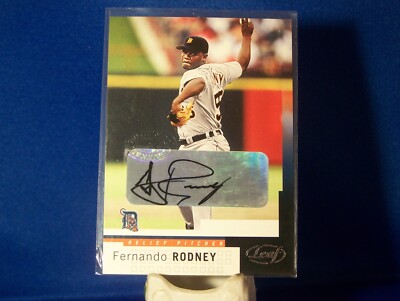 2004 Leaf Auto Fernando Rodney #32 Auto | eBay