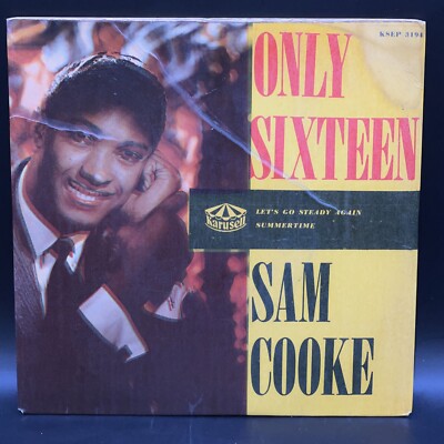 Sam Cooke EP “Only Sixteen” Swedish Pressing Karusell KSEP 3194 VG/VG ...