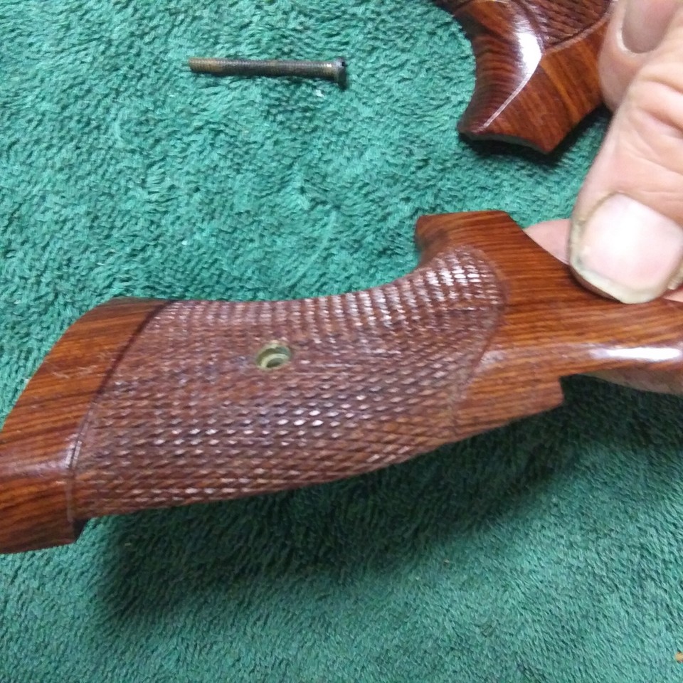 Vintage SW Smith & Wesson N Frame SQUARE Butt Rosewood A-M Grips 25 27 ...