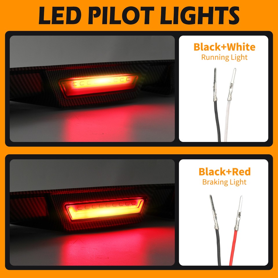 For Ford Escape XLT XLS 34" Carbon Fiber Rear Bumper Lip Diffuser w ...