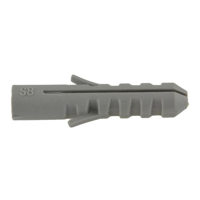 Pack of 20 Grey Nylon 6mm x 30mm Universal Masonry Wallplug Anchor ...