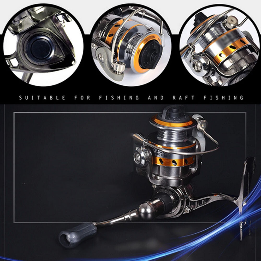 Full Metal Mini Power Small Spinning Reels Carp Raft Fishing Wheel Fish ...