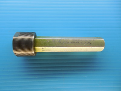 1 3/8 24 UNS 1B LEFT HAND THREAD PLUG GAGE 1.375 GO ONLY P.D. = 1.3479 ...