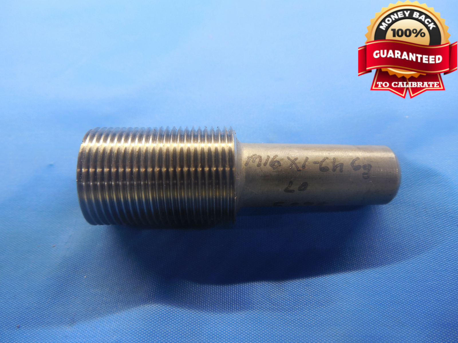 M16 X 1 6h6g METRIC SET THREAD PLUG GAGE 16.0 1.0 NO GO ONLY P.D ...