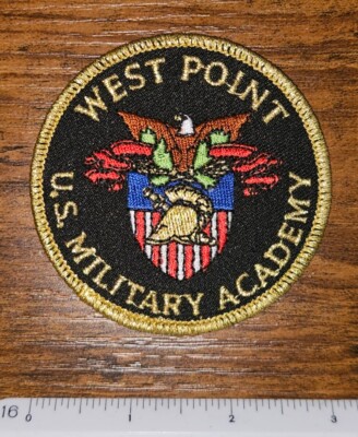 West Point US Military Academy Vintage USM Military Gold Mylar Patch | eBay