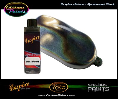 INSPIRE SPECTRACOAT BLACK 4oz AIRBRUSH, CUSTOM PAINT, SPECTRAFLAIR ...