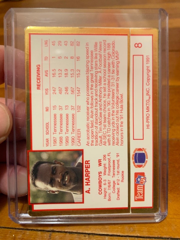 Alvin Harper 1991 Action Pack Rookie Card | eBay