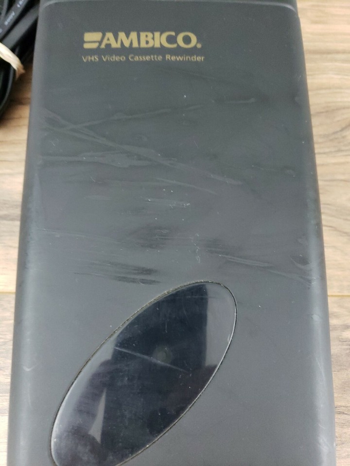 Video Cassette Rewinder Ambico VHS One Way Tested Works Black | eBay