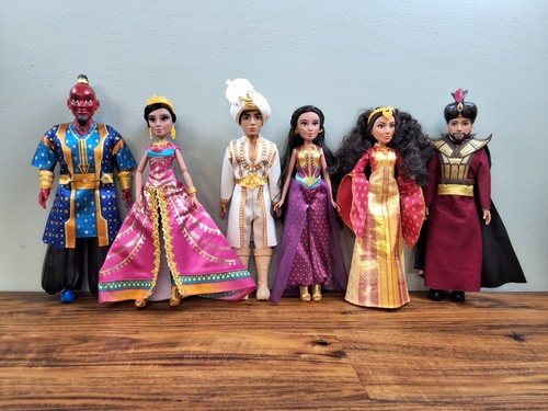 Disney ALADDIN Live Action JASMINE, DALIA, JAFAR & Rare Red GENIE Lot ...