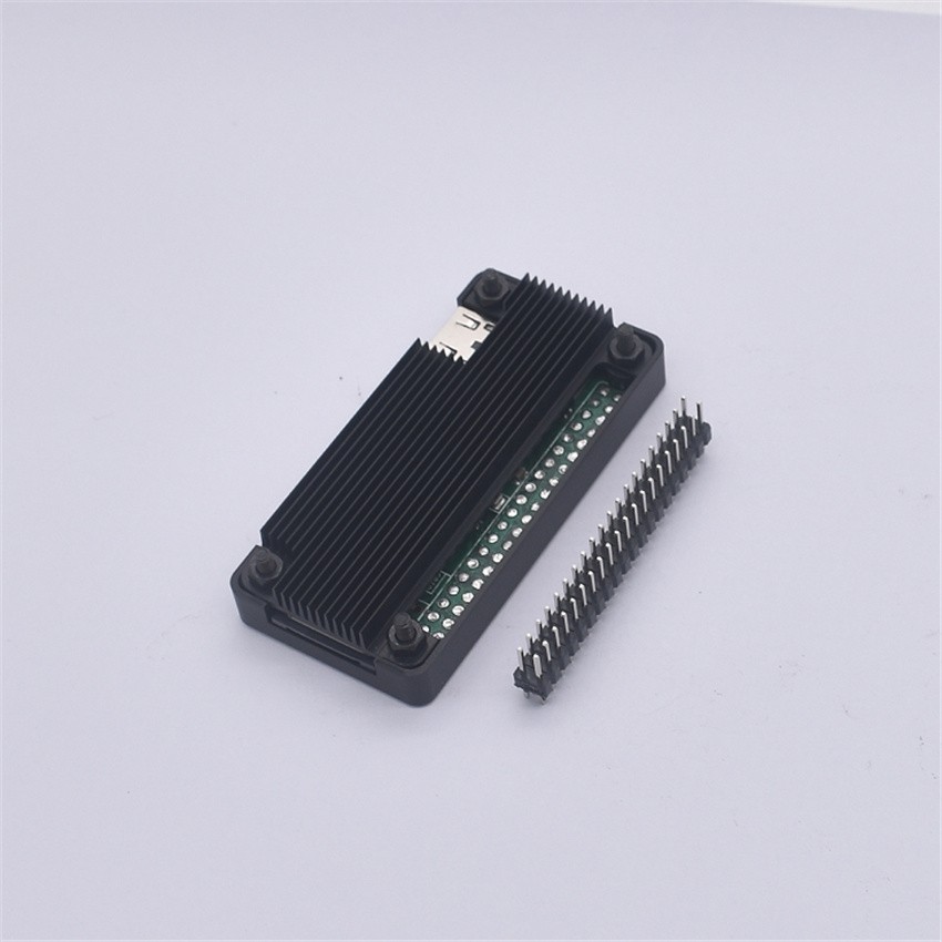 For Raspberry Pi Zero 2W Aluminum Case CNC Heatsink GPI Header Cooling ...