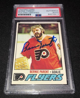 Bernie Parent Signed 1977-78 Topps Trading Card #65 PSA/DNA ...