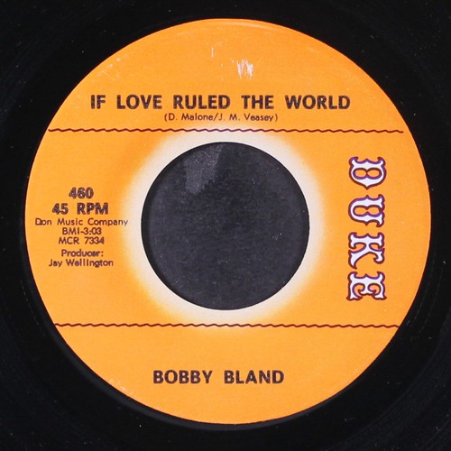 BOBBY BLAND: lover with a reputation / if love ruled the world DUKE 7 ...