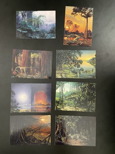 Dinosaur trading cards 8X Canadian Museum of Nature card lot Exhibit ...
