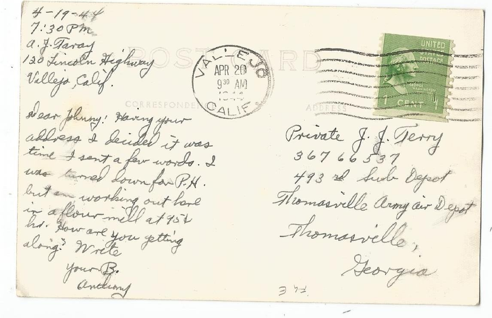 Vallejo, CA California 1944 RPPC Postcard, Mare Island Navy Yard by Zan ...