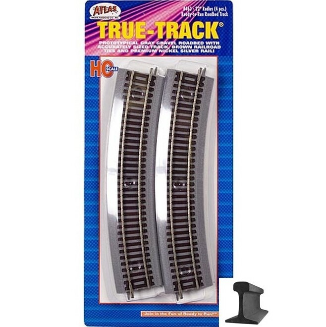 Atlas HO Scale ~ New 2024 ~ True Track ~ 22″ Radius Curve Code 83 ~ 4 ...